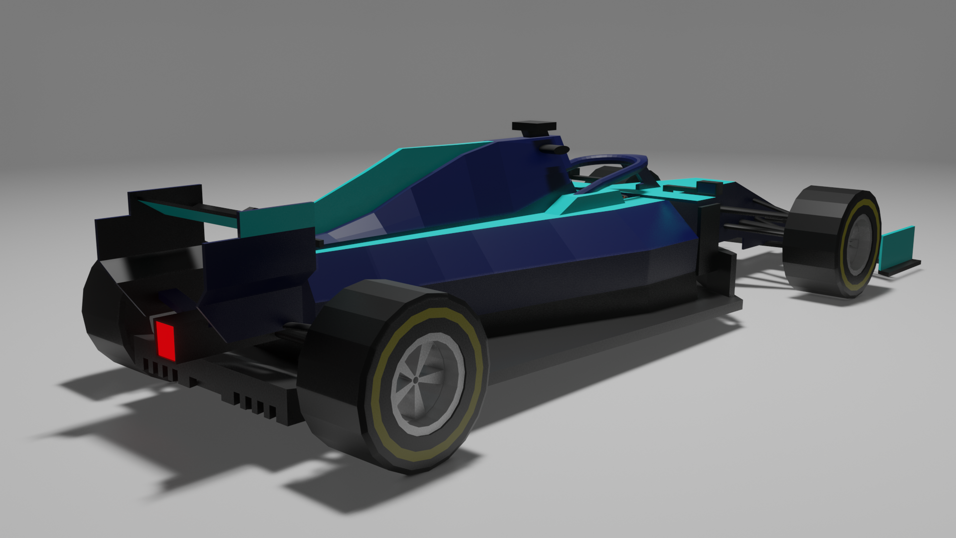 Low Poly F1 Car Free 3D Model - .blend - Free3D