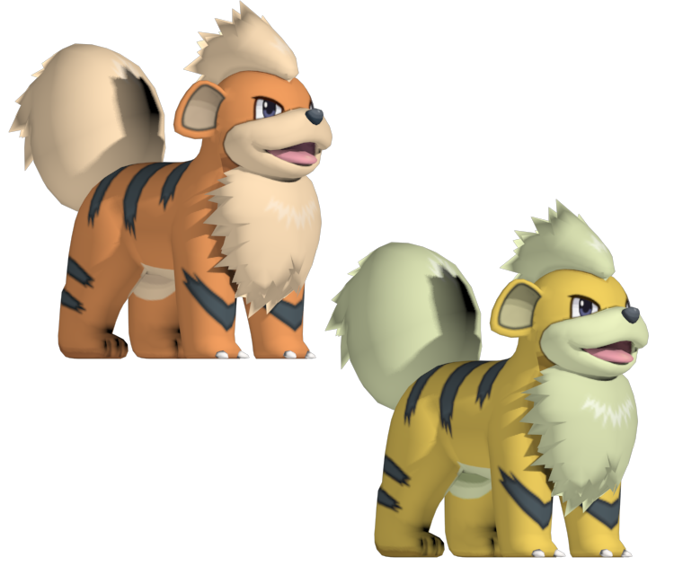 Growlithe (Pokemon) Modelo 3D gratis - .dae .fbx - Free3D