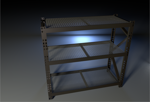 Storage Rack Free 3D Model - .obj .c4d .fbx - Free3D