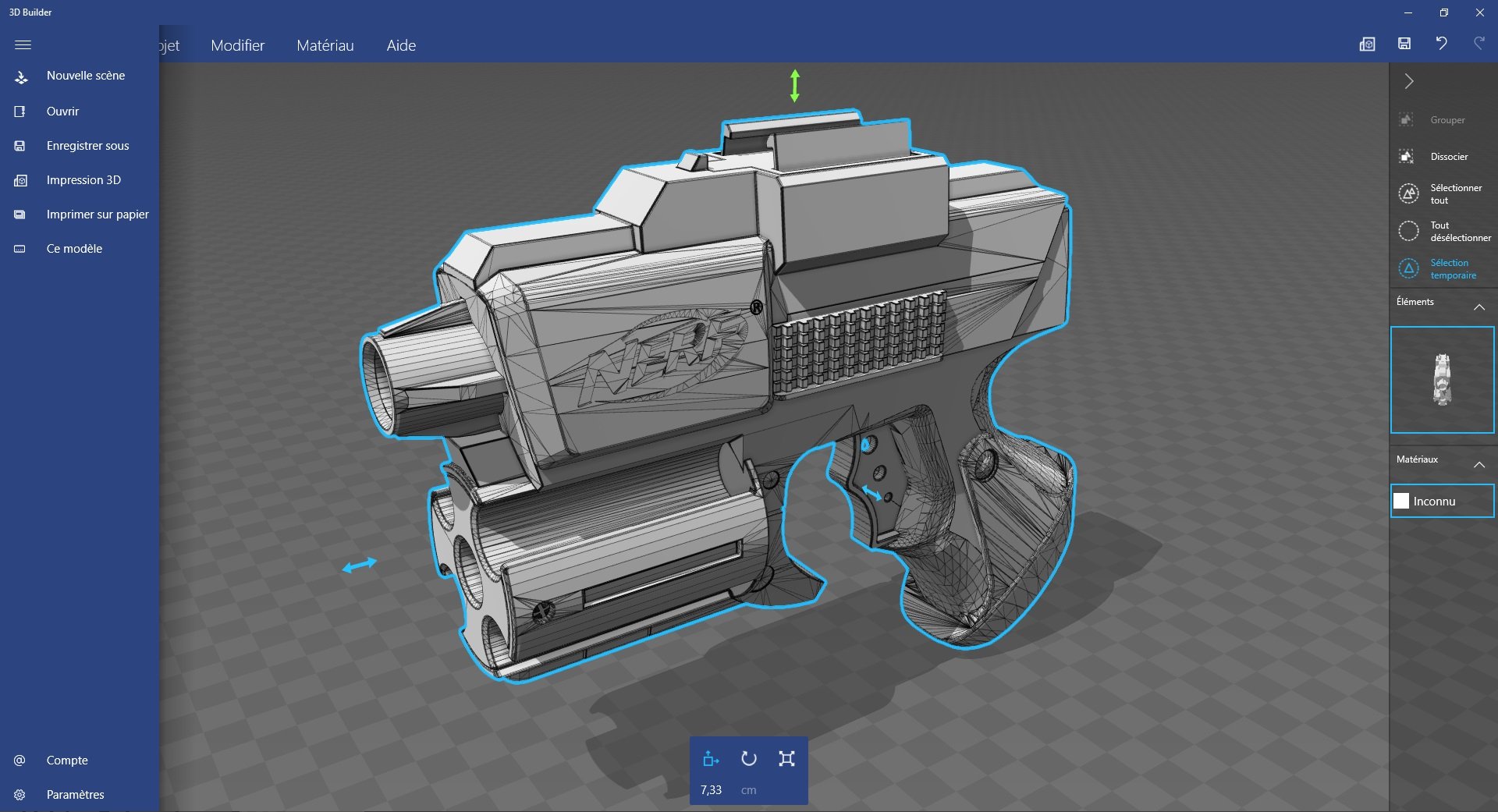 NERF™ Dart Tag Gun Free 3D Model - .3ds .obj .mtl .stl .sldprt - Free3D