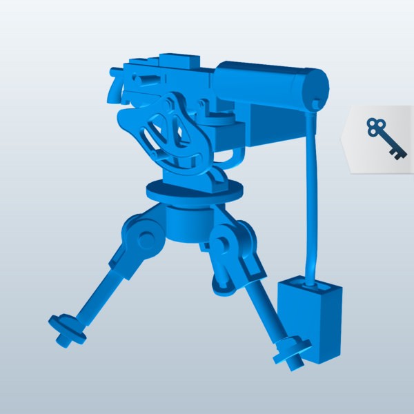 M1917 Browning machine gun V1 Free 3D Model - .obj .stl - Free3D