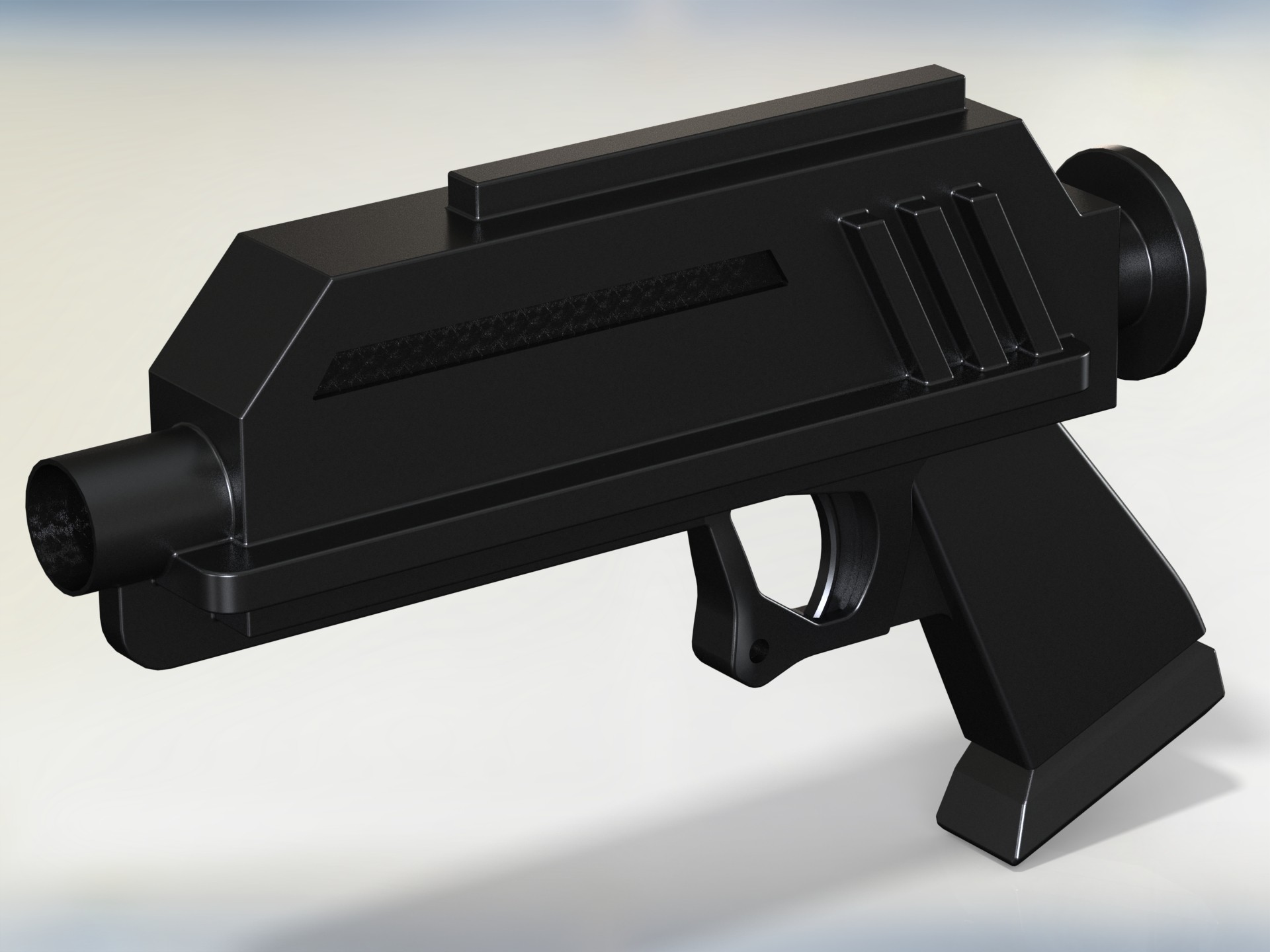 DC-17 Hand Blaster (Authentic Phase I Animated Version) Free 3D Model ...