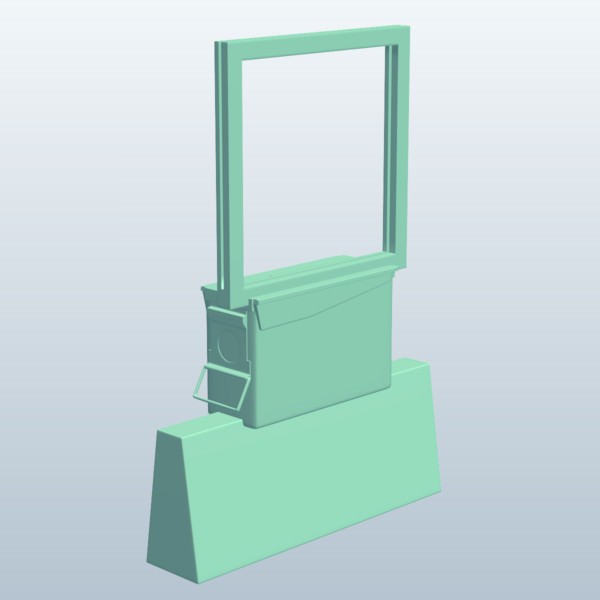TargetHolder AmmoBox V1 Free 3D Model - .obj .stl - Free3D