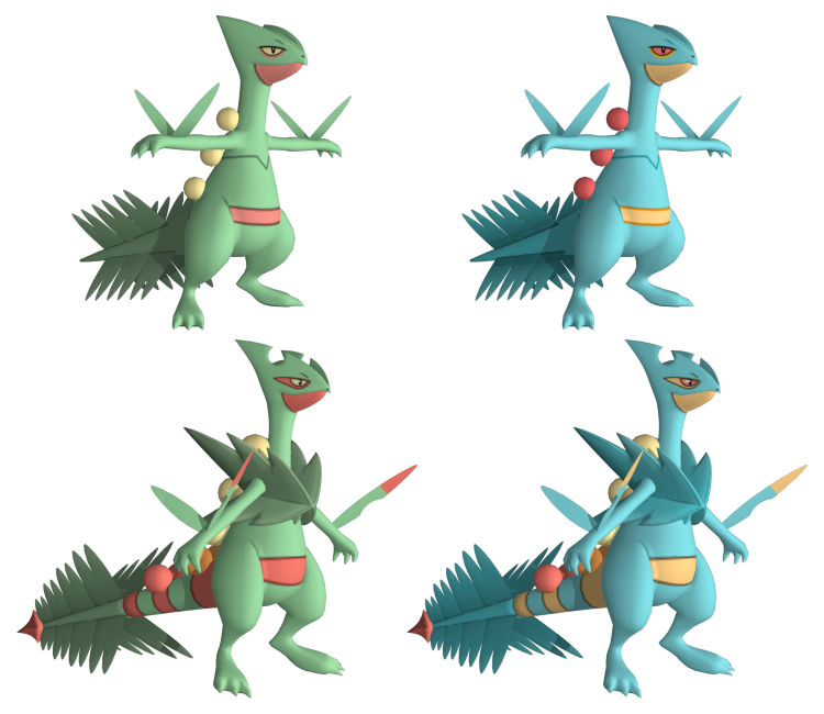 Sceptile (Pokemon) Free 3D Model - .dae .fbx - Free3D