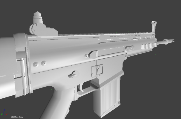 FN Scar H Free 3D Model - .3ds .obj .blend .fbx - Free3D