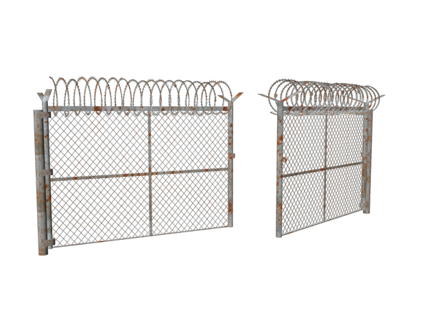 Military Fence Gate Free 3D Model - .obj .max .fbx .mtl - Free3D