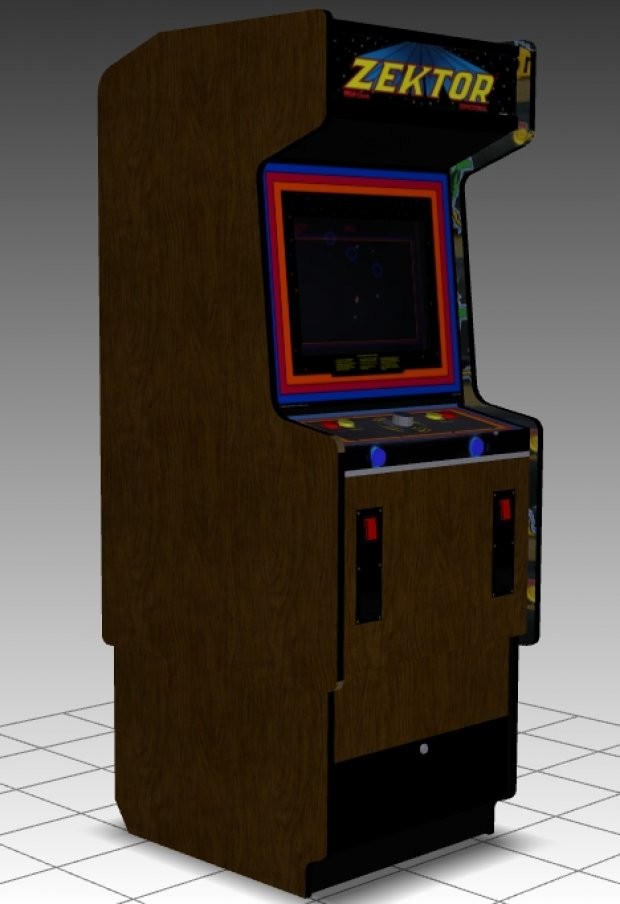 Máquina de Arcade Vertical Zektor modelo 3D gratuito - .3ds - Free3D
