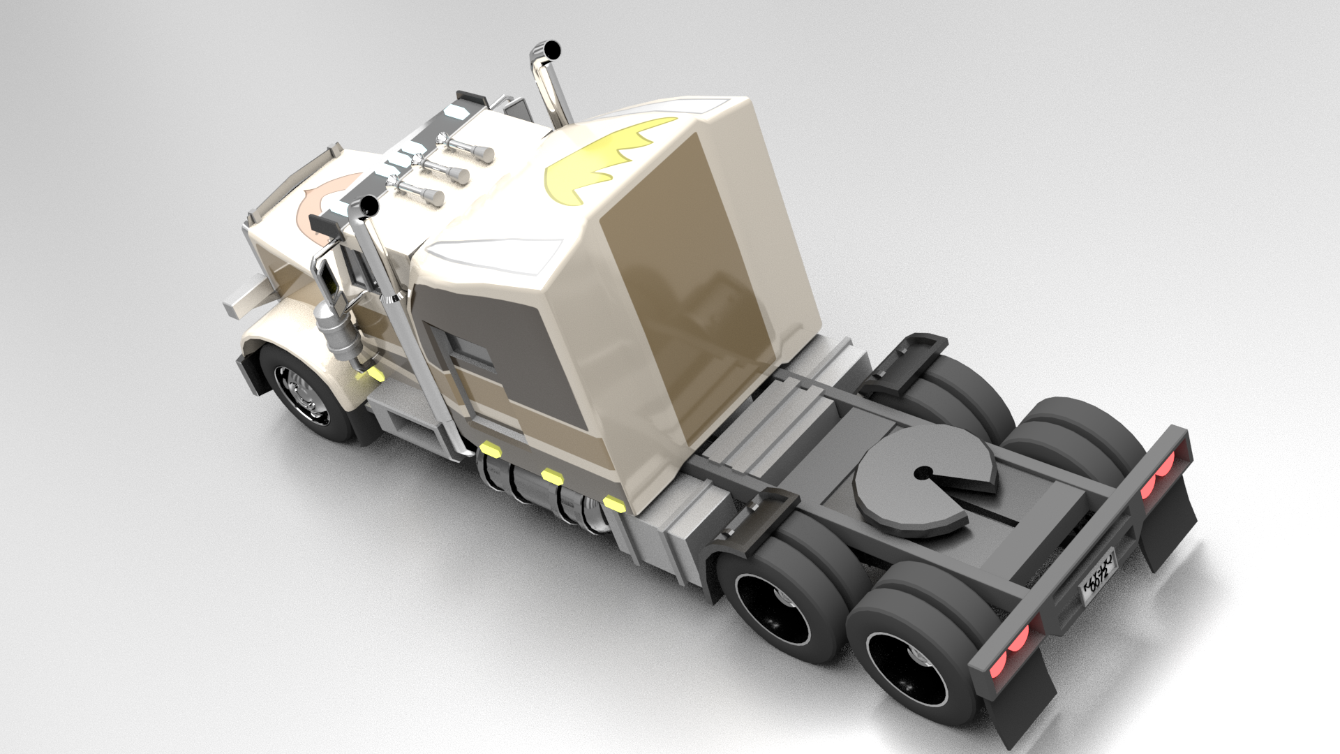 Semi Truck Free 3D Model - .mb .obj - Free3D