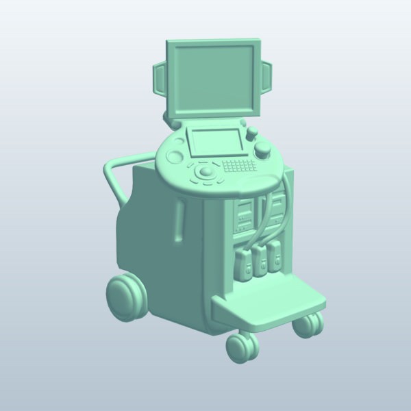 Ultrasound machine V1 Free 3D Model - .obj .stl - Free3D