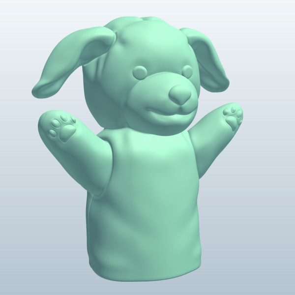 Handpop hond V1 gratis 3D-model - .obj .stl - Free3D