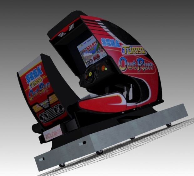 Turbo Outrun Sitdown Arcade Machine Free 3D Model - .3ds - Free3D