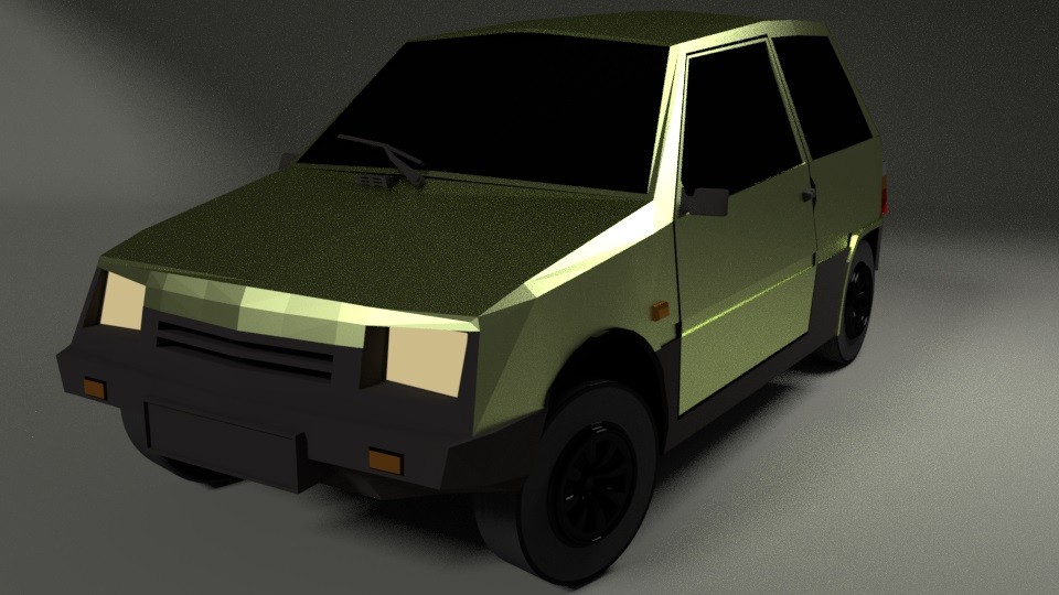 Lada oka 1111 Free 3D Model - .blend - Free3D