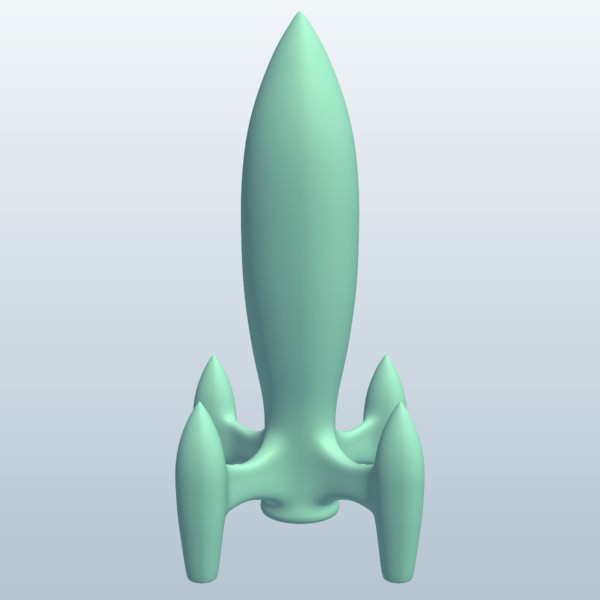 RocketShip v2 Free 3D Model - .obj .stl - Free3D