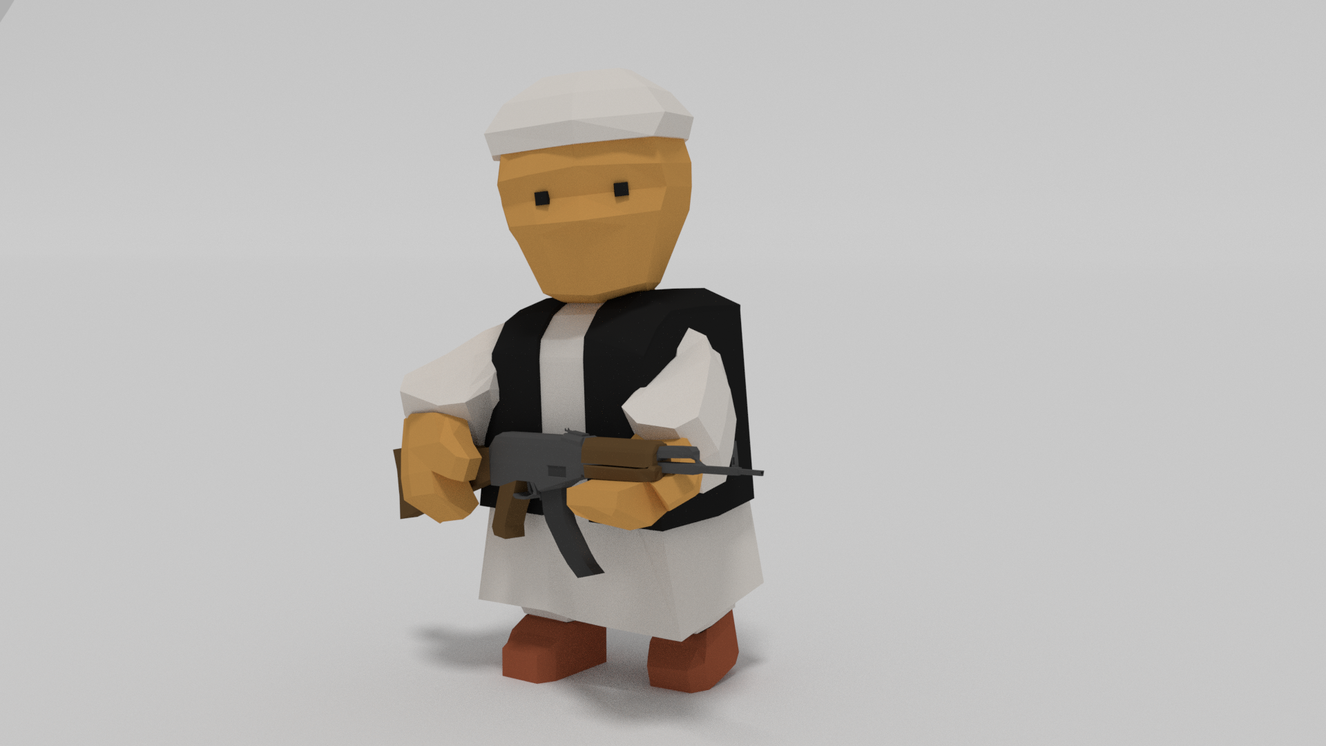 Low Poly Rigs Soldier Free 3D Model - .obj .blend .fbx - Free3D