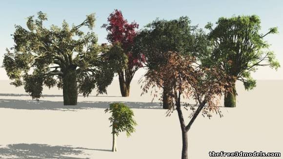 Trees 8 Free 3D Model - .3ds .sldprt - Free3D