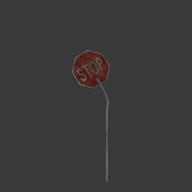 Broken Sign Free 3D Model - .obj .fbx - Free3D
