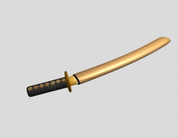 Samurai Sword Free 3D Model - .obj .mb .fbx - Free3D