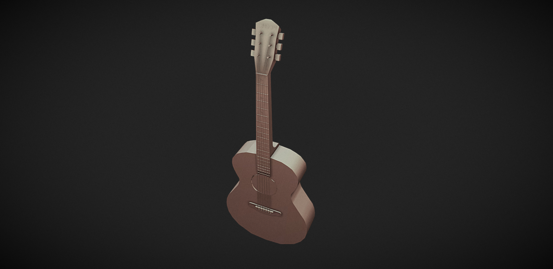 Acoustic Guitar Free 3D Model - .obj - Free3D