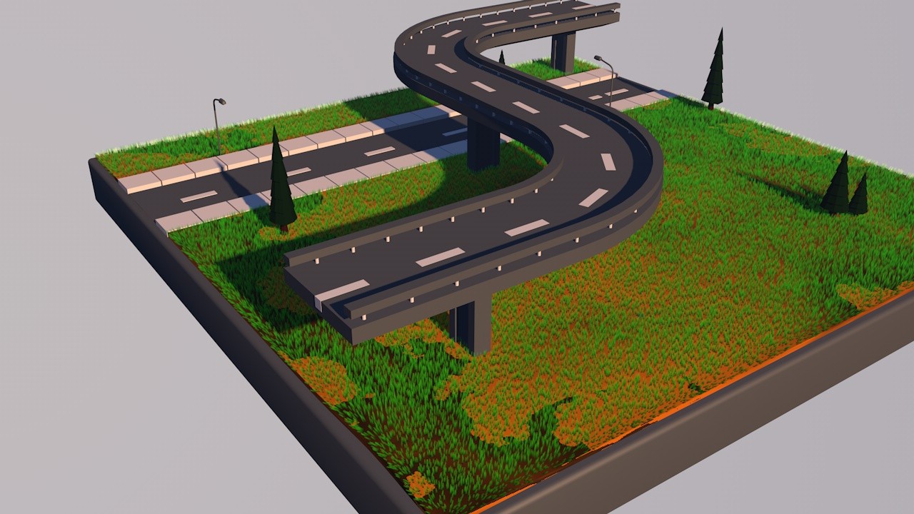 Bridge (Freeway) Free 3D Model - .c4d - Free3D
