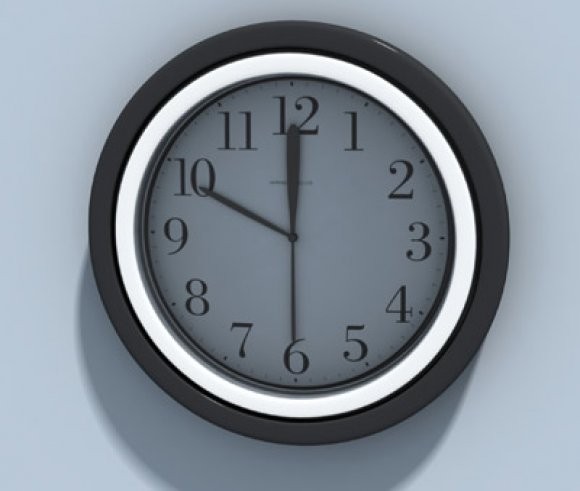 Wall Clock Free 3D Model - .3ds .sldprt - Free3D