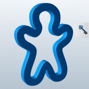 Gingerbread Man v1 Free 3D Model - .obj .stl - Free3D