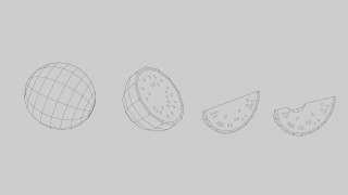 WATERMELON LOWPOLY Free 3D Model - .fbx - Free3D