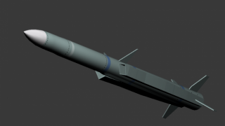 Missile MBDA Meteor (Air-to-air) Free 3D Model - .3ds .obj .dae .max ...