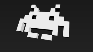 Space Invader Free 3D Model - .3ds .obj .max .c4d .fbx .mtl - Free3D