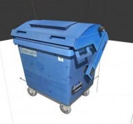 Garbage container Free 3D Model - .3ds .obj .dae .blend .fbx .mesh .dxf ...