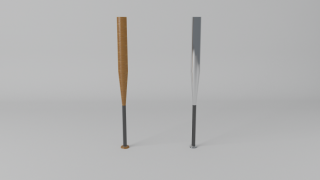 Baseball bat (wood and metal) Free 3D Model - .c4d - Free3D