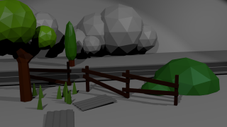 Low Poly models scene 1 Free 3D Model - .3ds .obj .dae .blend .fbx .mtl ...
