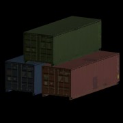 Shipping Containers (Static) Free 3D Model - .an8 .3ds .obj - Free3D