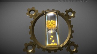 Hourglass Clockwork Animation Free 3D Model - .blend - Free3D