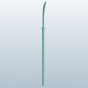 Naginata v1 Free 3D Model - .obj .stl - Free3D