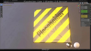 Placeholder Cube Version 1 Free 3D Model - .fbx . .stl .ply .obj .blend ...