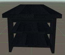 Black Table V2 Free 3D Model - .unity - Free3D