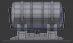 Metal Water Tank Free 3D Model - .3ds .obj .dae .blend .fbx .mtl - Free3D