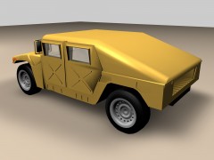 Humvee vehicle Free 3D Model - .obj .c4d .fbx - Free3D