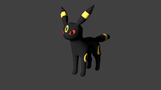 Umbreon Free 3D Model - .obj .blend .fbx .mtl - Free3D