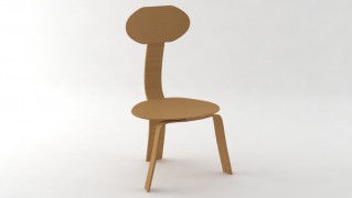 Simple wood Chair Free 3D Model - .max .obj .fbx - Free3D