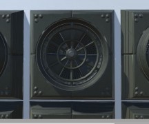 Industrial Fan Low-Poly and Animated Free 3D Model - .obj .dae .blend ...