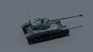 Bat Chatillon 25t Free 3D Model - .obj .max .dds - Free3D