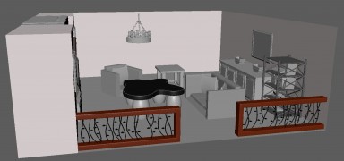 Main Hall - Interior Decoration Free 3D Model - .mb - Free3D