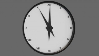 Roman Numeral Clock Free 3D Model - .obj - Free3D