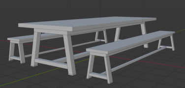 Dining Table 02 Free 3D Model - .blend .dae - Free3D