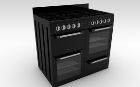 Range cooker cookmaster Free 3D Model - .3ds .obj .c4d .mtl - Free3D