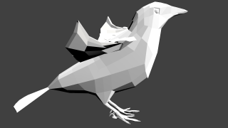 Low Poly Raven Free 3D Model - .blend .obj - Free3D