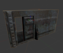 Sci-Fi door 3 animated Free 3D Model - .3ds .obj .dae .blend .fbx .mtl ...