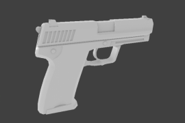 USP 45 Free 3D Model - .3ds .obj .blend .fbx - Free3D