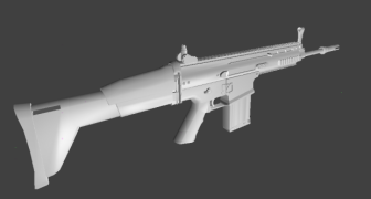 FN Scar H Free 3D Model - .3ds .obj .blend .fbx - Free3D